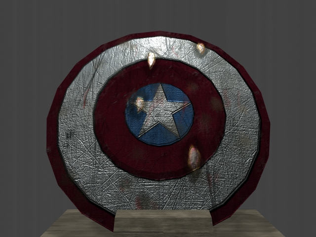 Captain America Shield — polycount