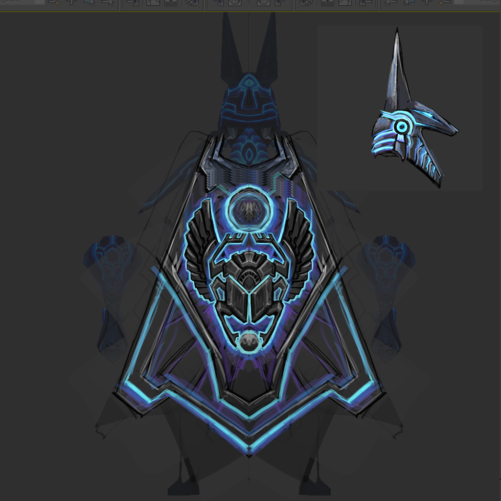 [Dota2] - Drow Ranger - Cyber Anubis — polycount