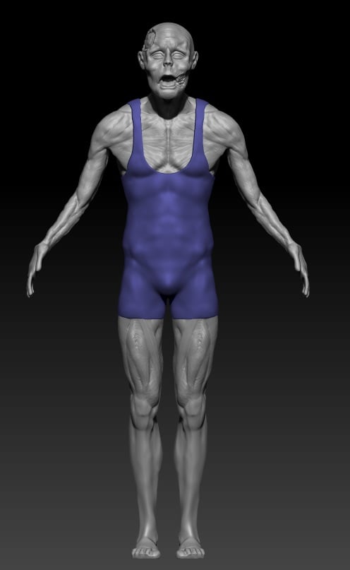 [MIXAMO Contest] Zombie Althele — polycount