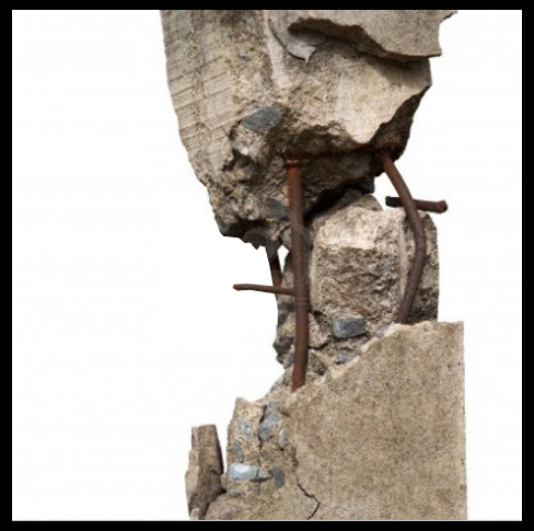 A damaged pillar prop for a competition at work... — polycount