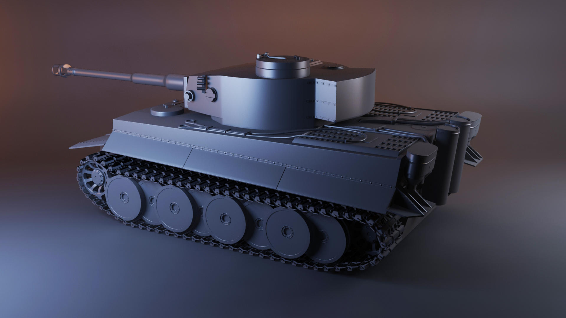 Tiger 1 Heavy Tank — polycount