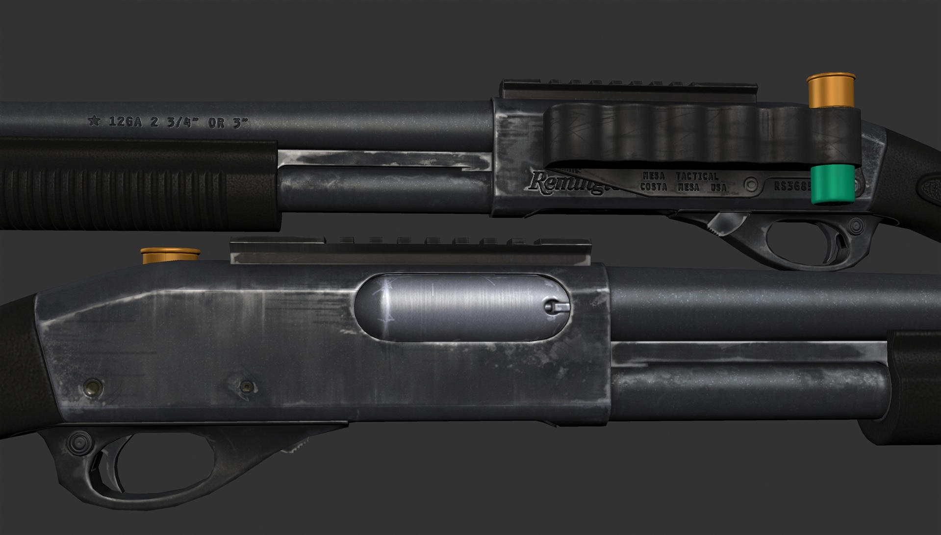 Weapon: Remington 870 Shotgun WIP — polycount