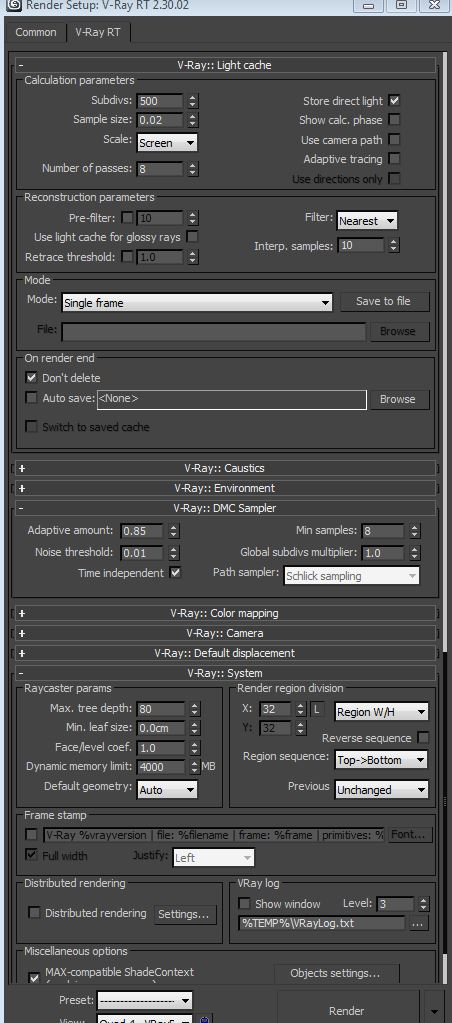 3DS/Vray Render Help — polycount