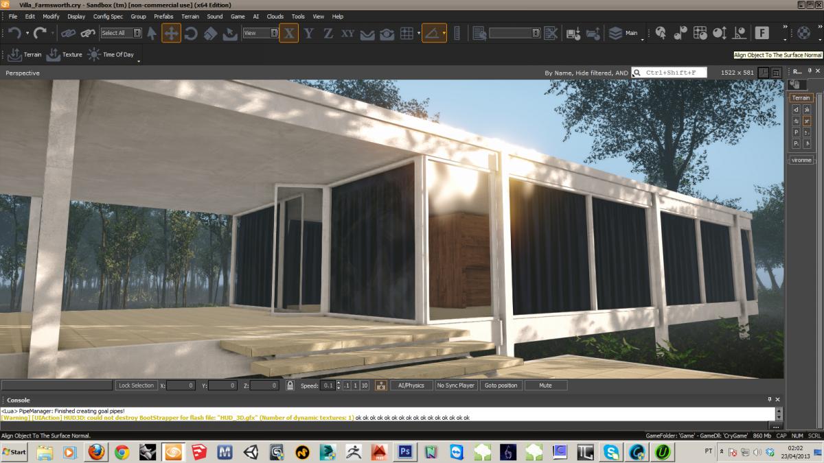CryEngine3 my Farnsworth House version — polycount