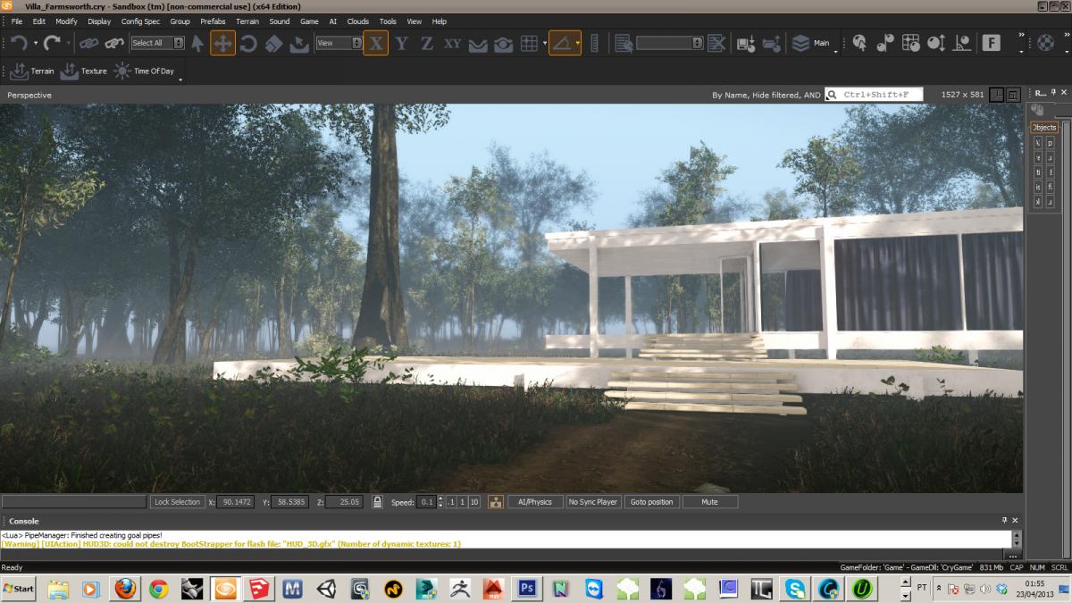 CryEngine3 my Farnsworth House version — polycount