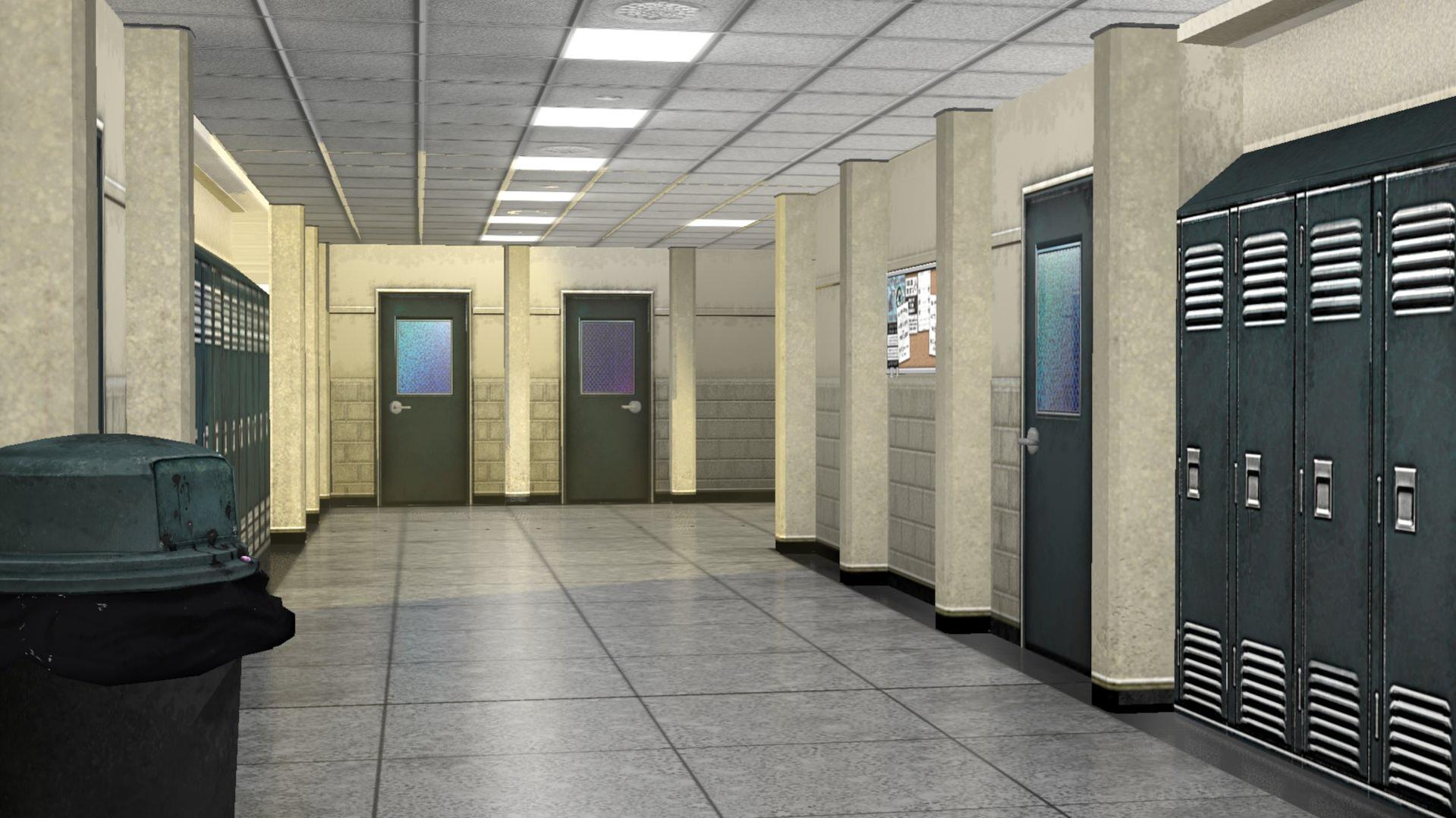 [W.I.P.] Low Poly Modular School Hallway — polycount