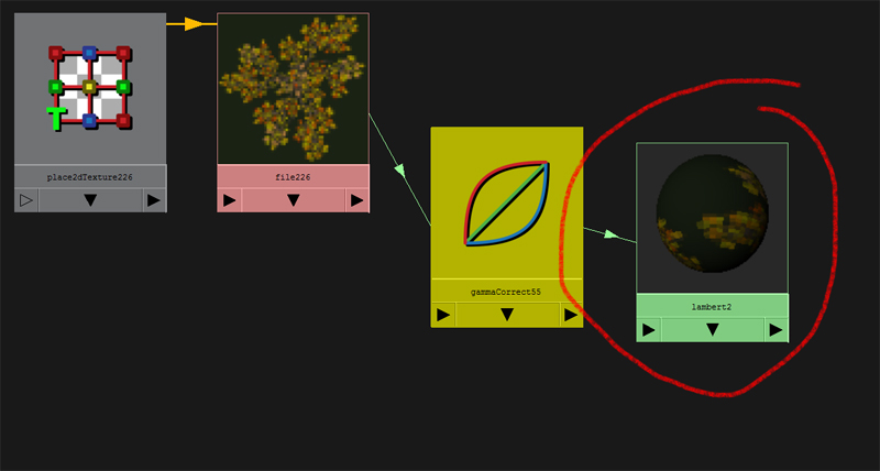 Maya Physical Sun and Sky - Gamma Correction - On Alpha Maps? — polycount