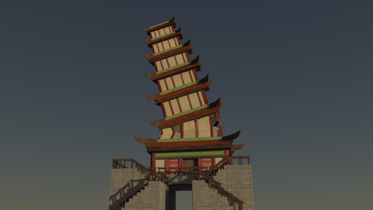 ESCAPE-Asian Tower- Jessica Lennox — polycount