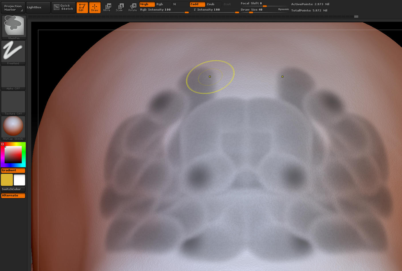 Patchy mask brush ZBRUSH — polycount