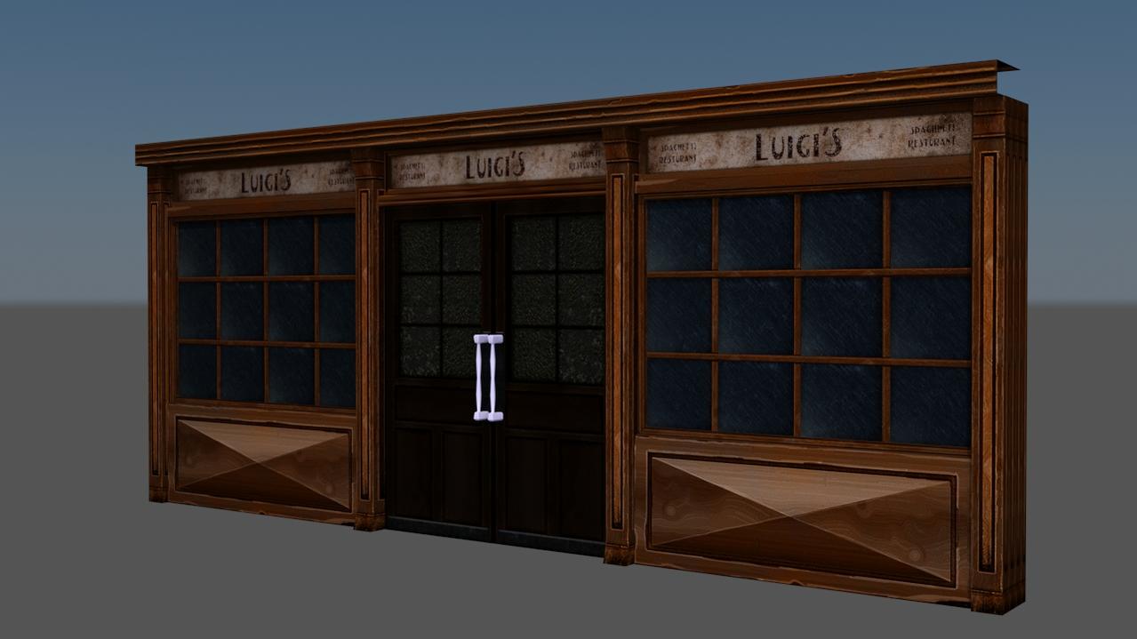 Italian Restaurant - My first painted texture ever — polycount