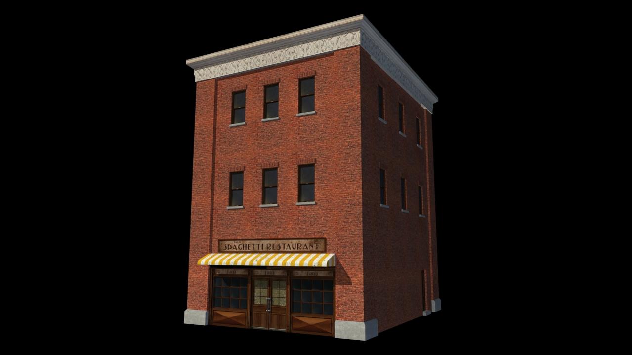 Italian Restaurant - My first painted texture ever — polycount