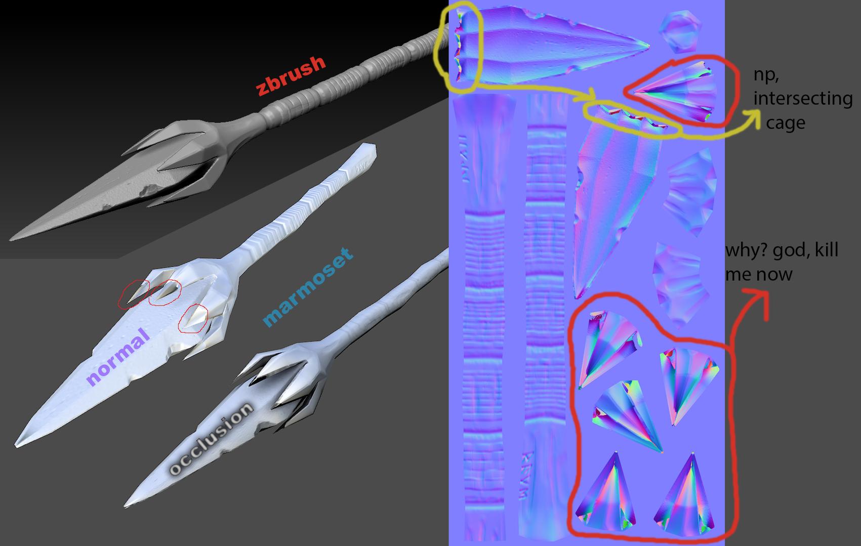 Baking artifacts, tried everything... — polycount