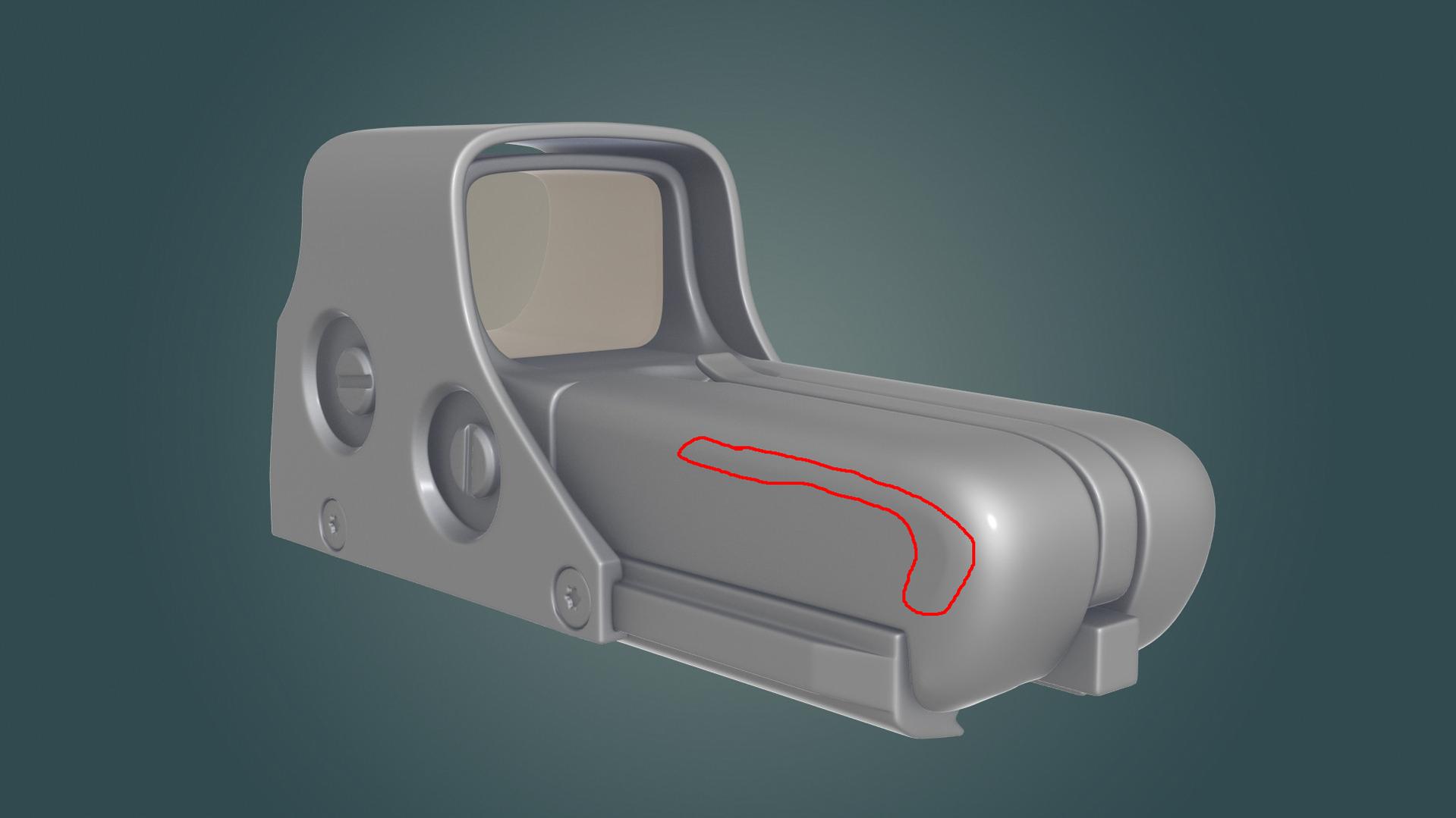 P90 with Attachments W.I.P — polycount