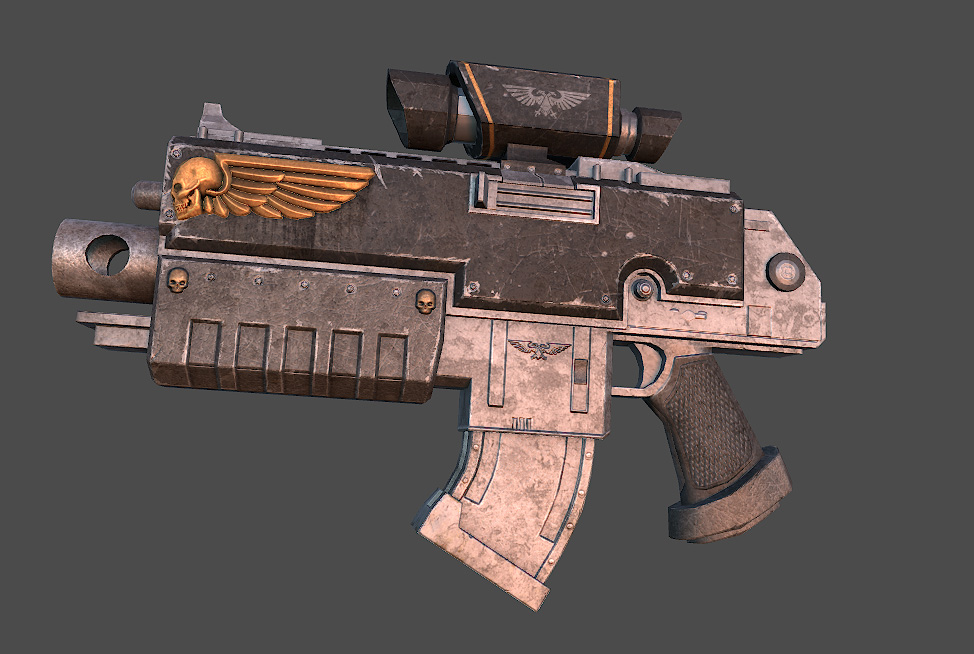 WH40k Space Marine — polycount