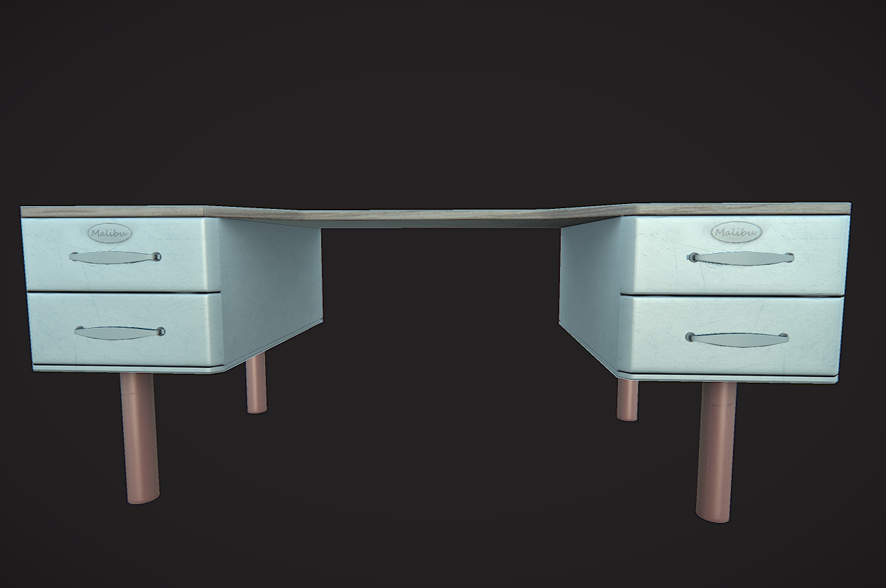 Simple Desk — polycount