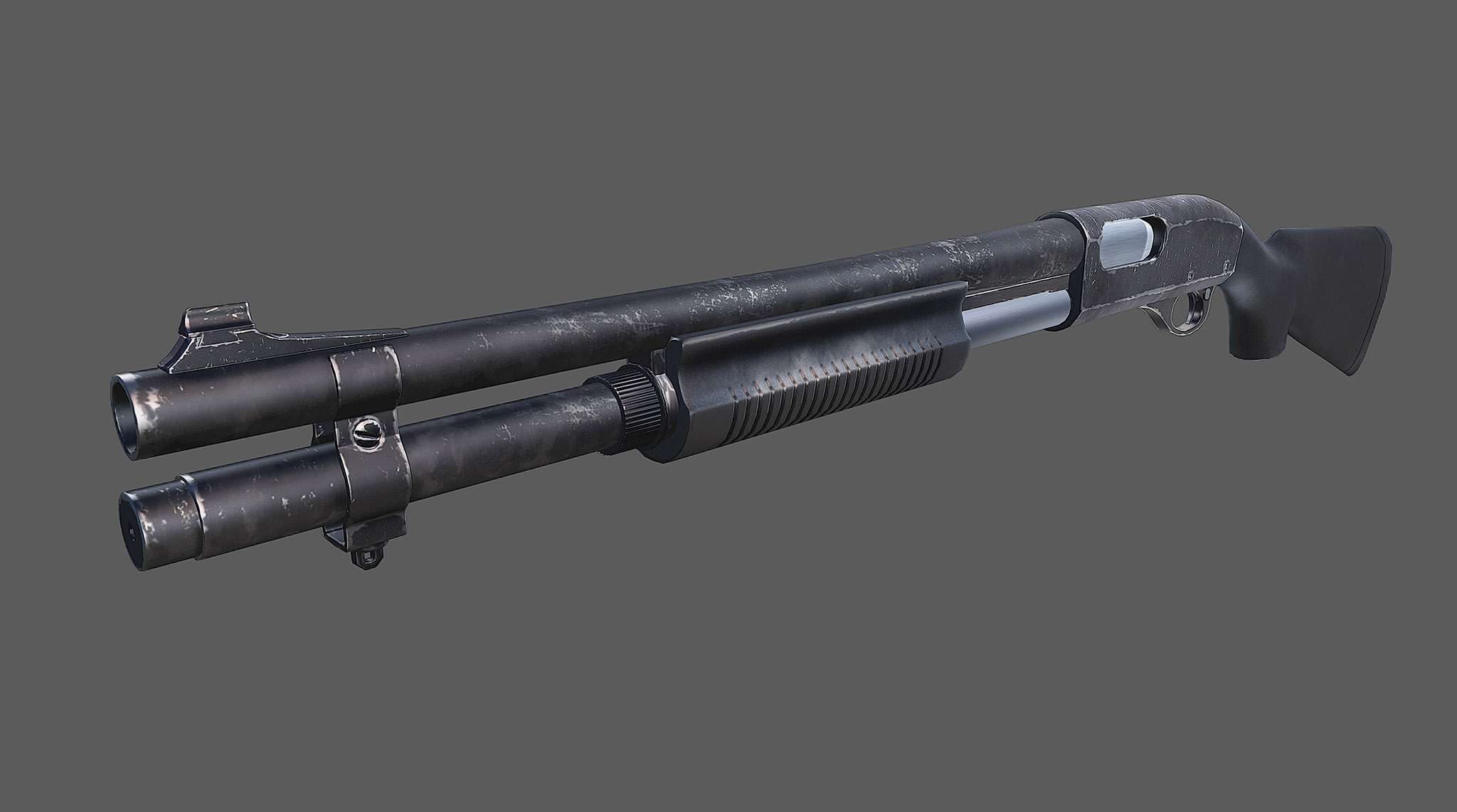 Remington 870 WIP — polycount