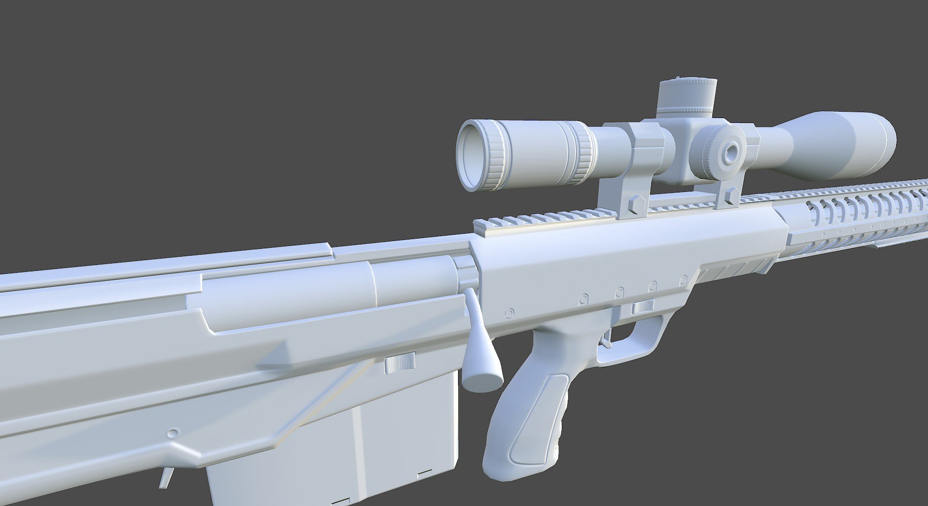DTA HTI Sniper Rifle — polycount