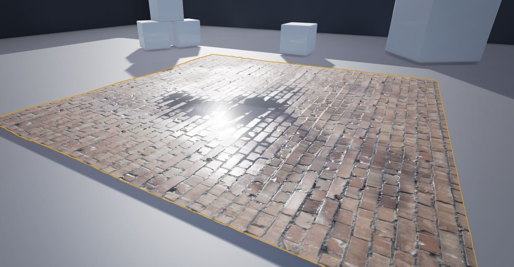 (UE4) Vertex Paint Water Puddle Master Material — polycount