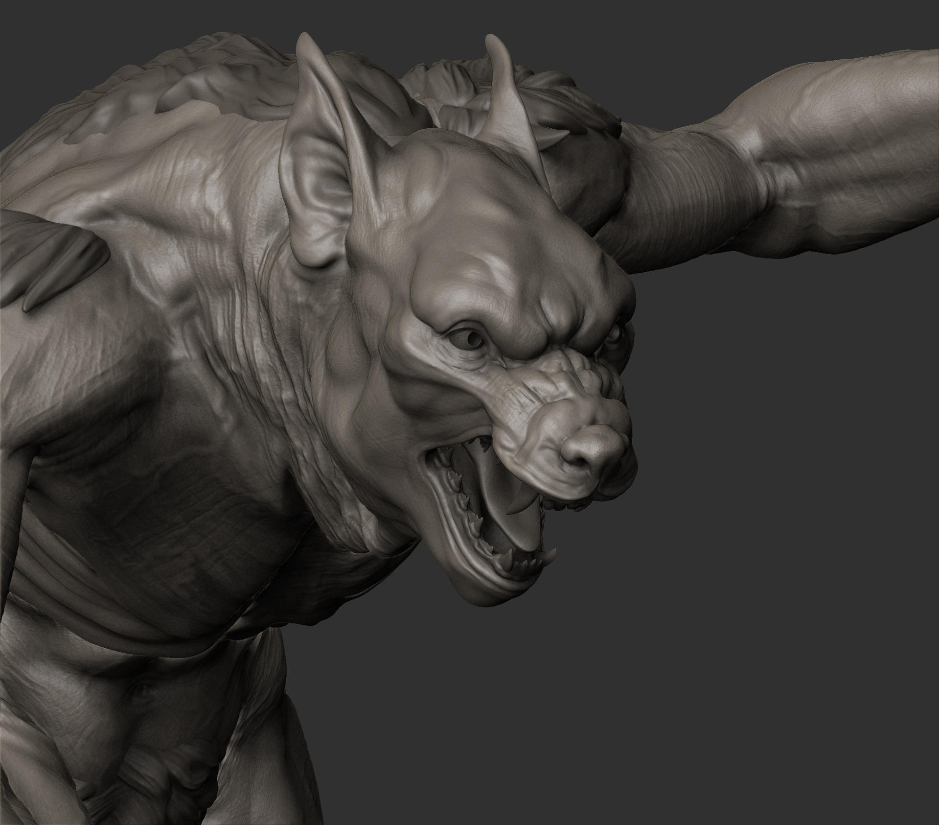 Werewolf sculpt !!!!critique needed!!!!! — polycount