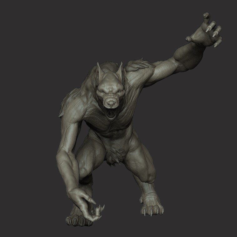 Werewolf sculpt !!!!critique needed!!!!! — polycount