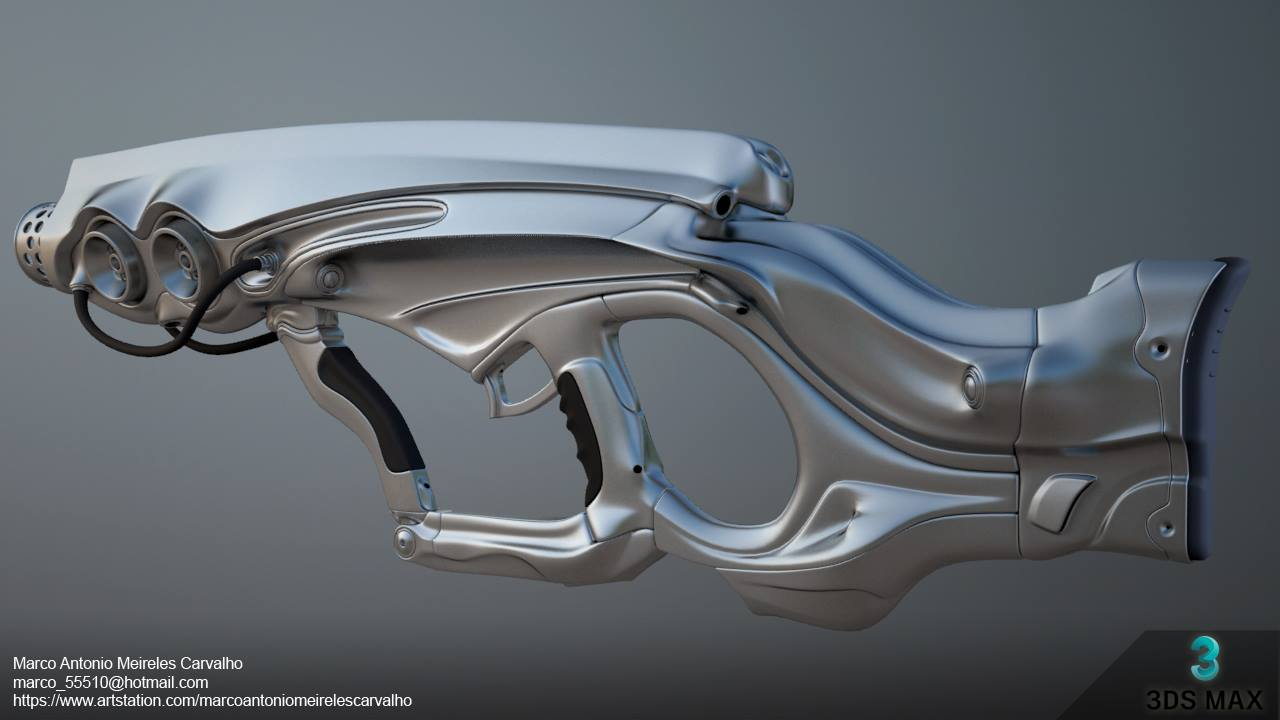 Alien weapon — polycount