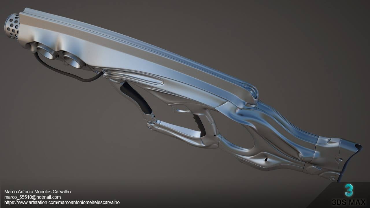 Alien weapon — polycount