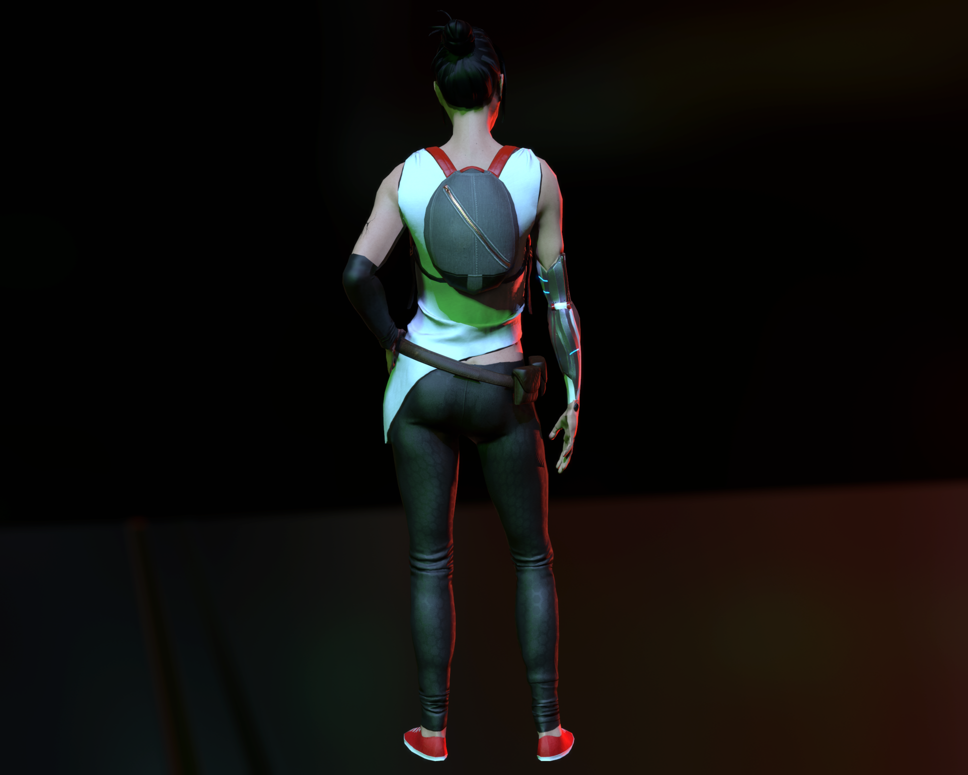 Bionic woman (game ready) aka my take on Lucy Liu Bot — polycount