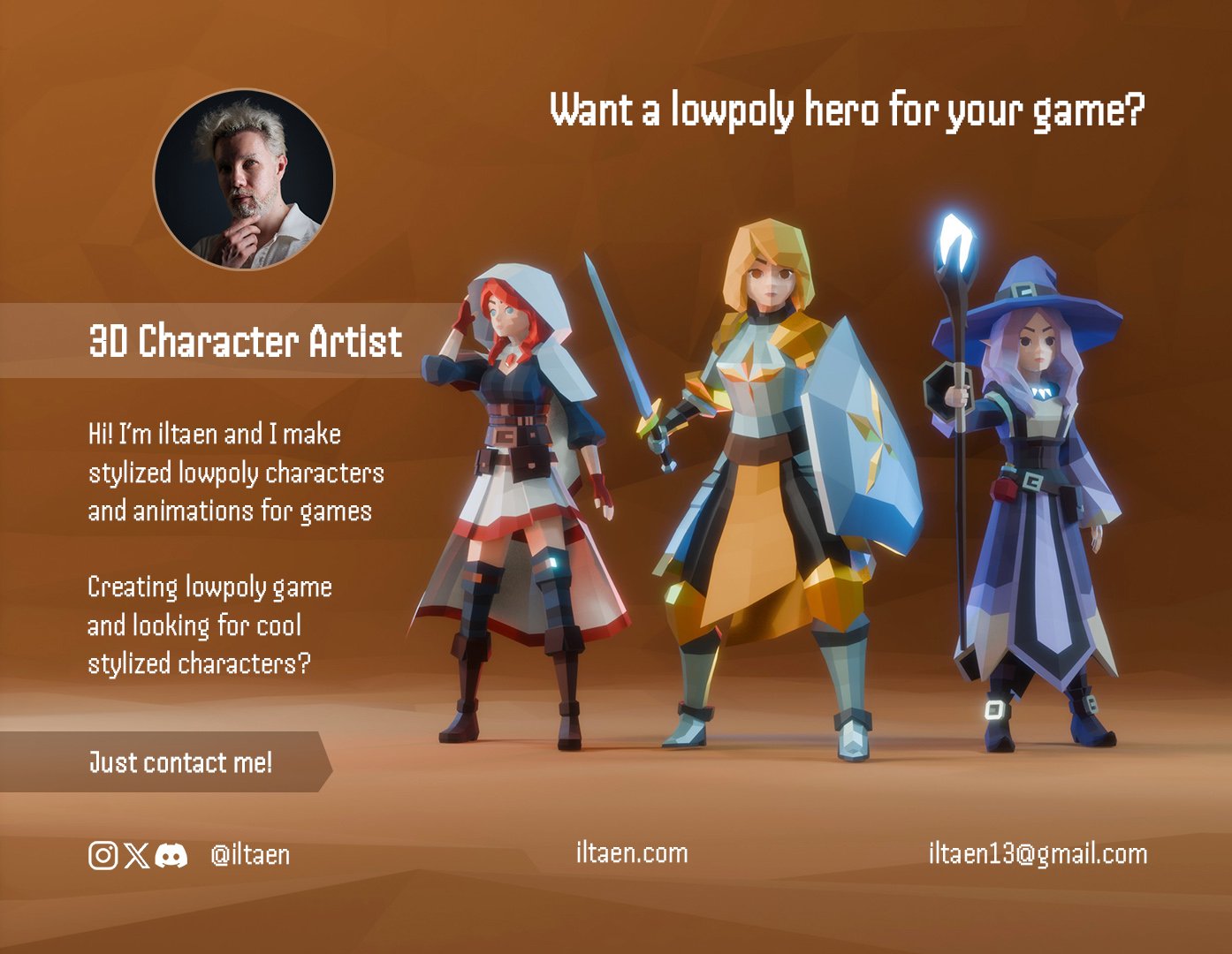 3d lowpoly character artist/animator is available for full/part time ...