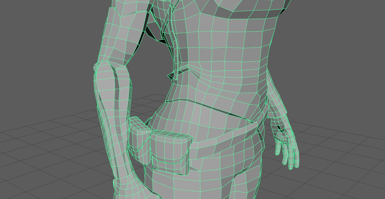 Bionic woman (game ready) aka my take on Lucy Liu Bot — polycount