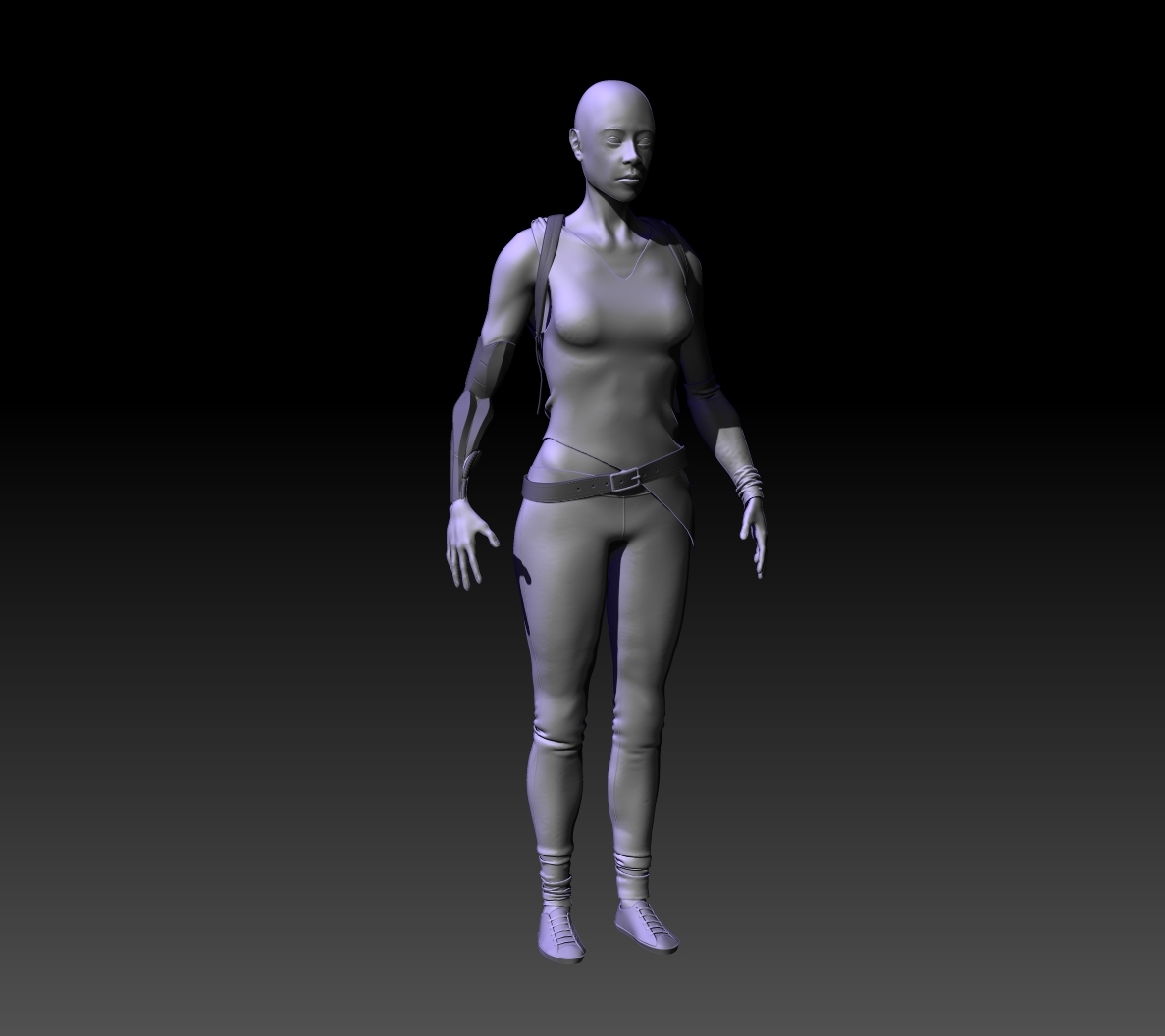 Bionic woman (game ready) aka my take on Lucy Liu Bot — polycount