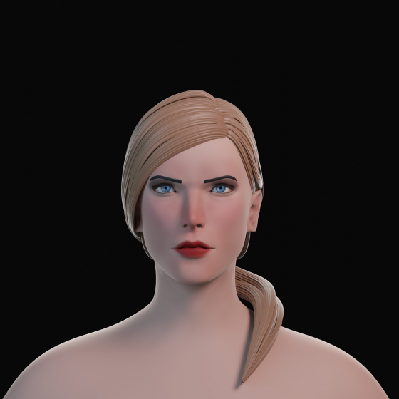 Icy Blonde - Stylized Woman Portrait [WIP] — polycount