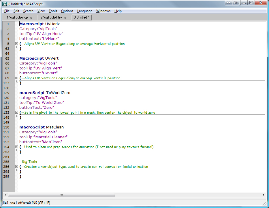 Maxscript for Newbies — polycount