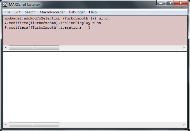 MaxScript, part2 — polycount