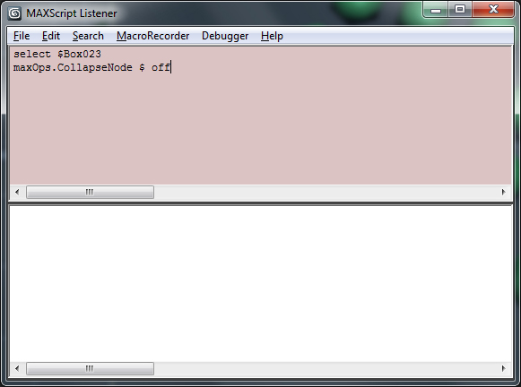 MaxScript, part2 — polycount