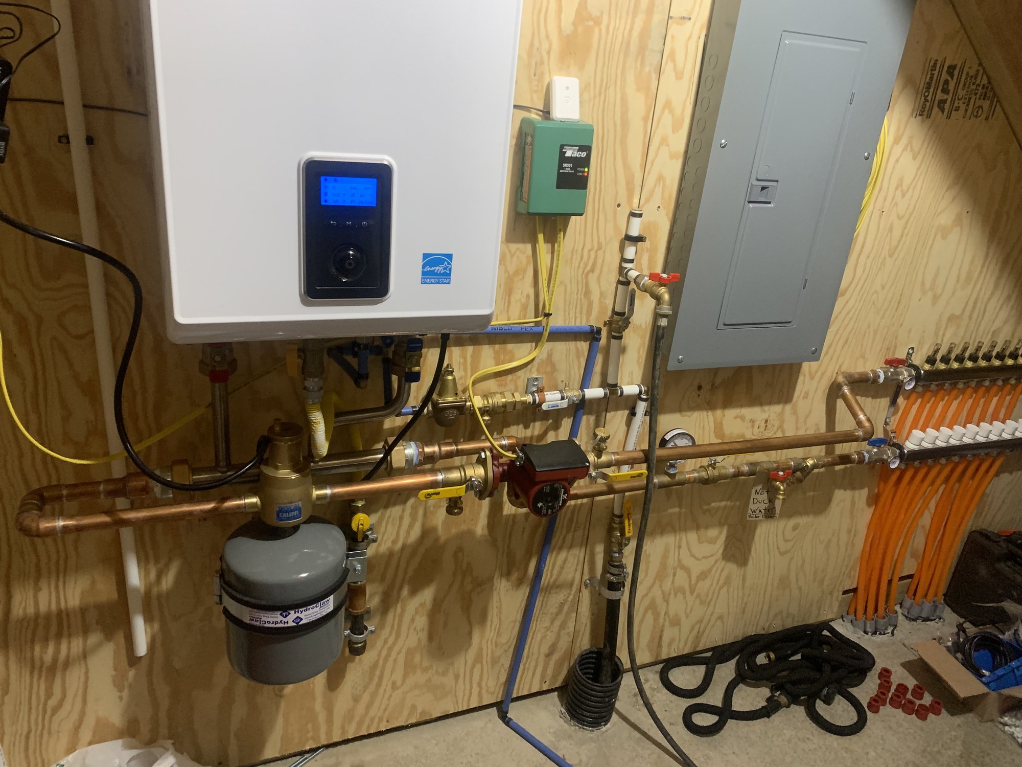 Navien Combi NCB 240 130H LP Usage Heating Help The Wall