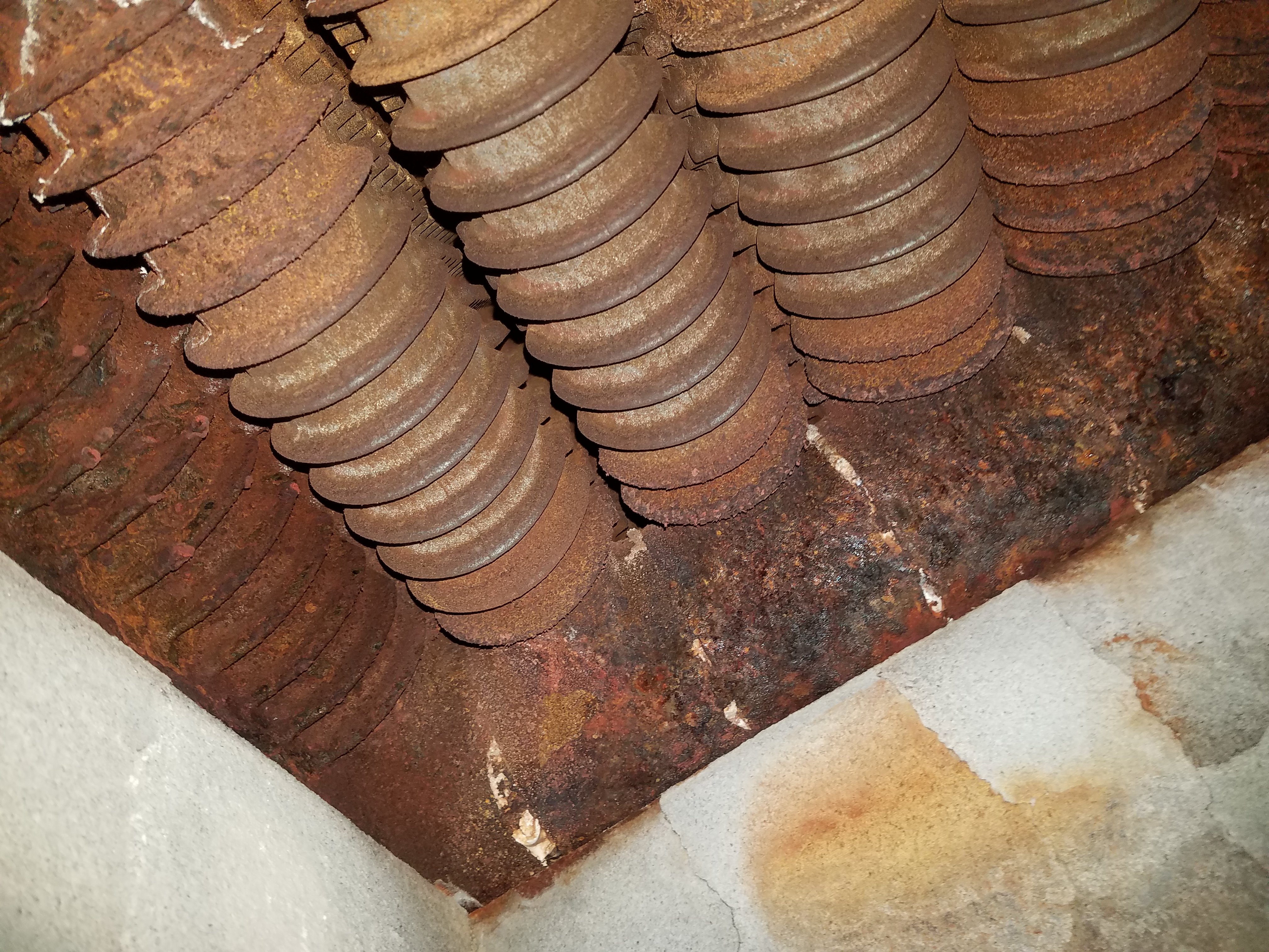 5 Year Old Burnham PIN7 Steam Boiler Leaking Heating Help The Wall