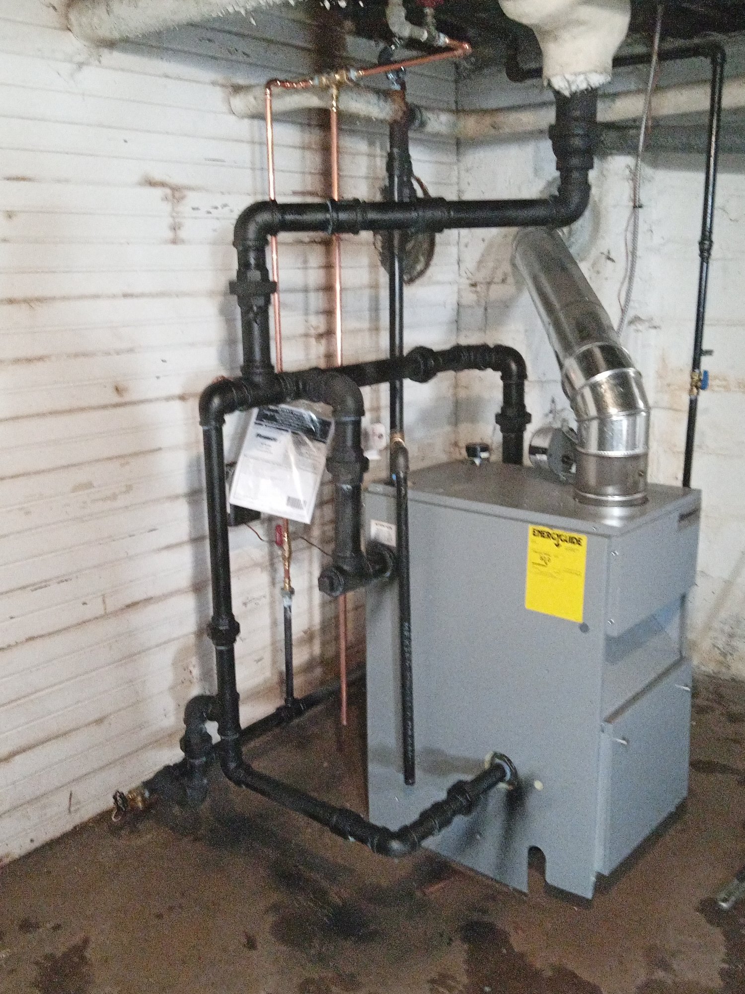 Dropped Down Header Vs Regular Header Heating Help The Wall