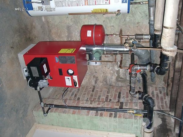 sooted up gas boiler — Heating Help: The Wall