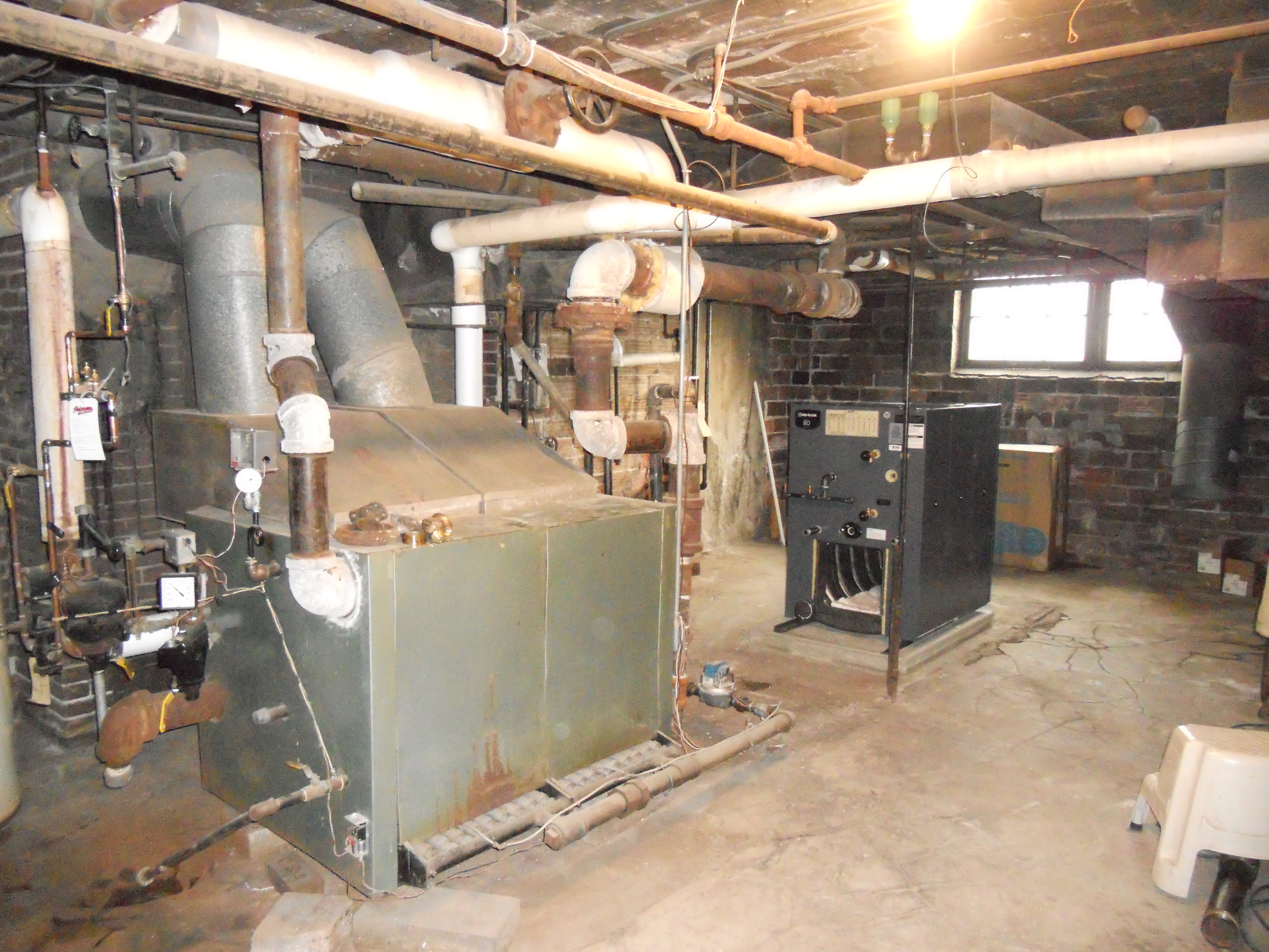 New Boiler at the Best Mansion — Heating Help: The Wall