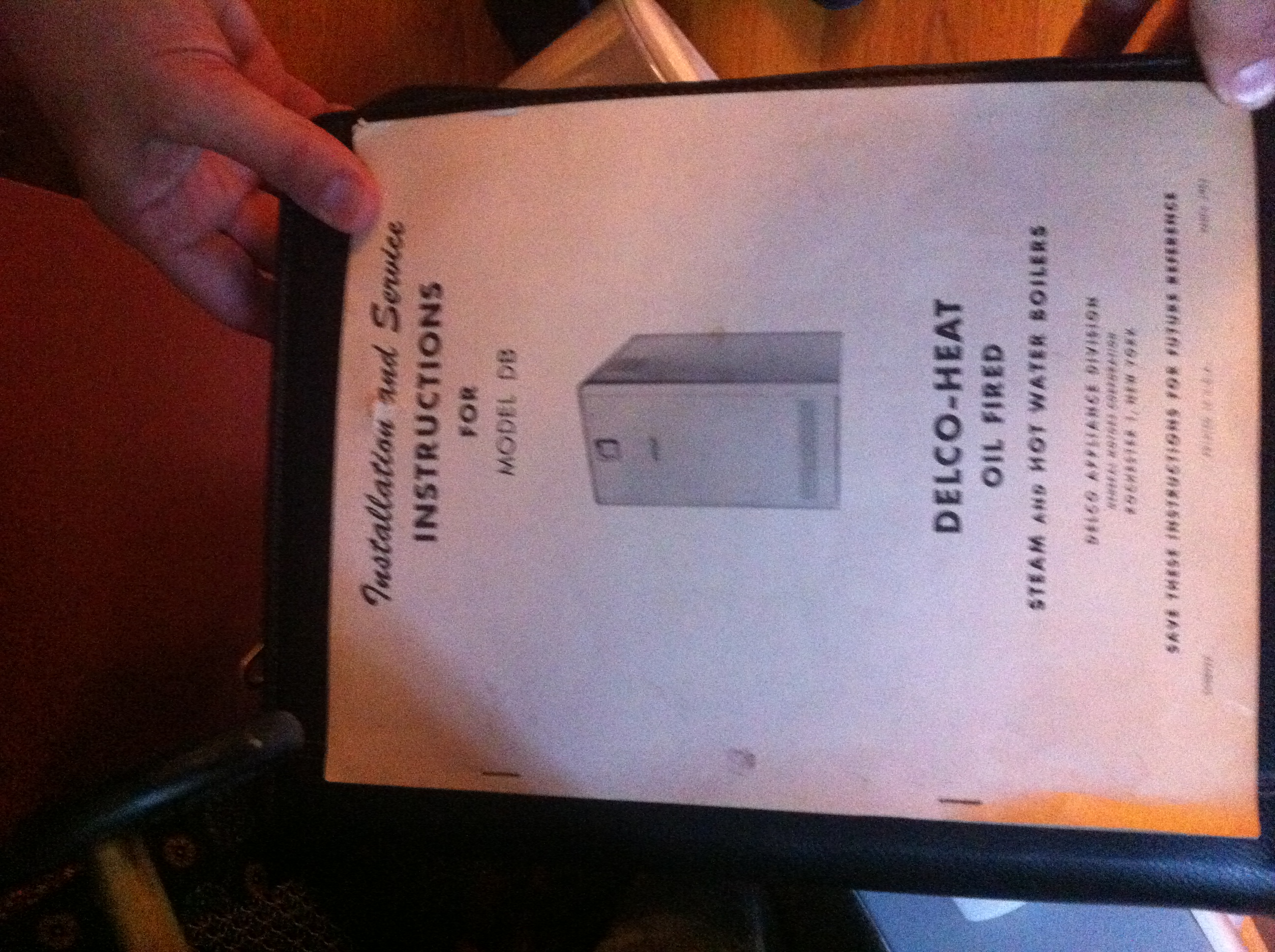 Delco-Heat Steam Boiler — Heating Help: The Wall