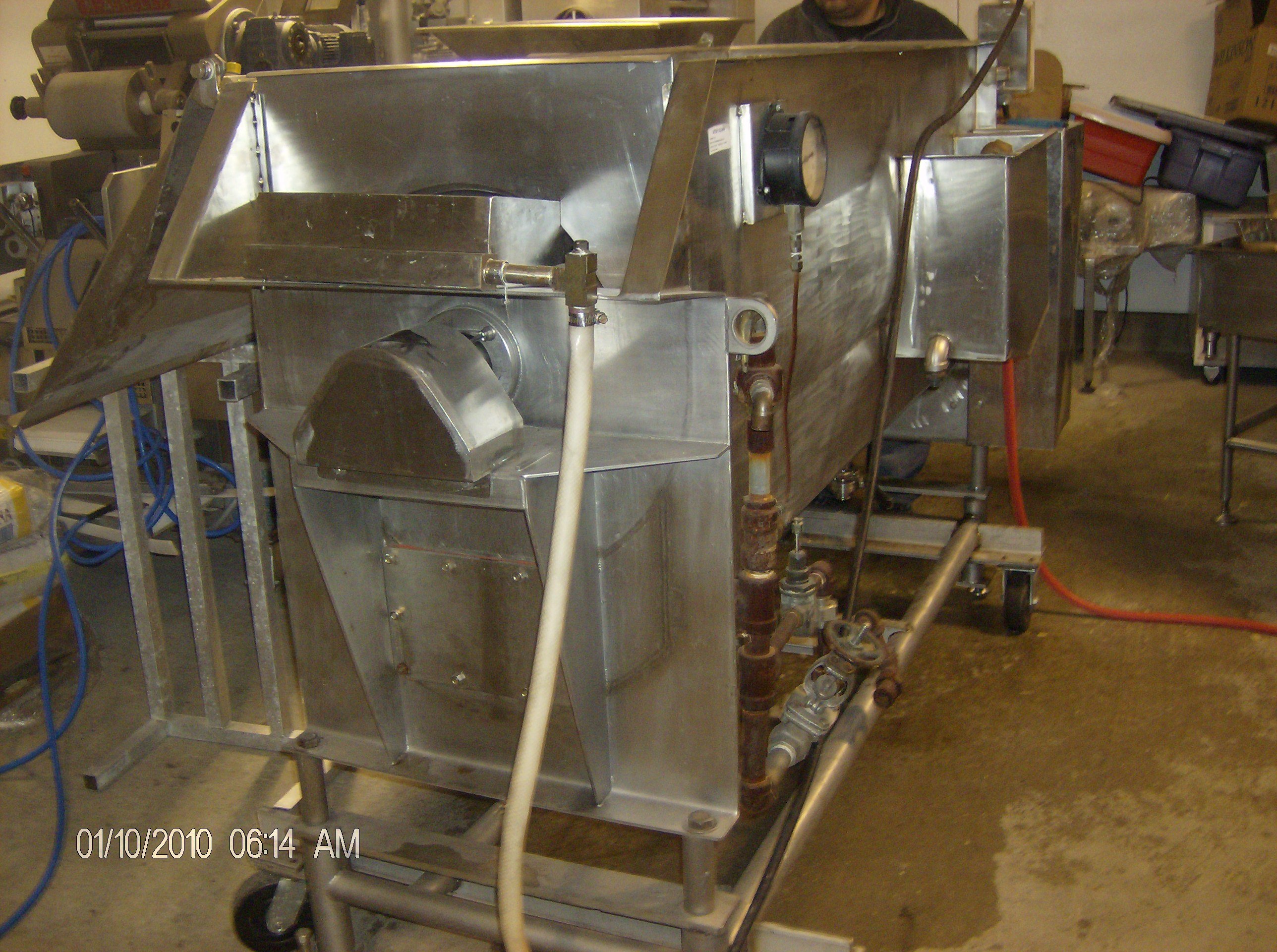 Steam Powered Rotary Cooker — Heating Help: The Wall