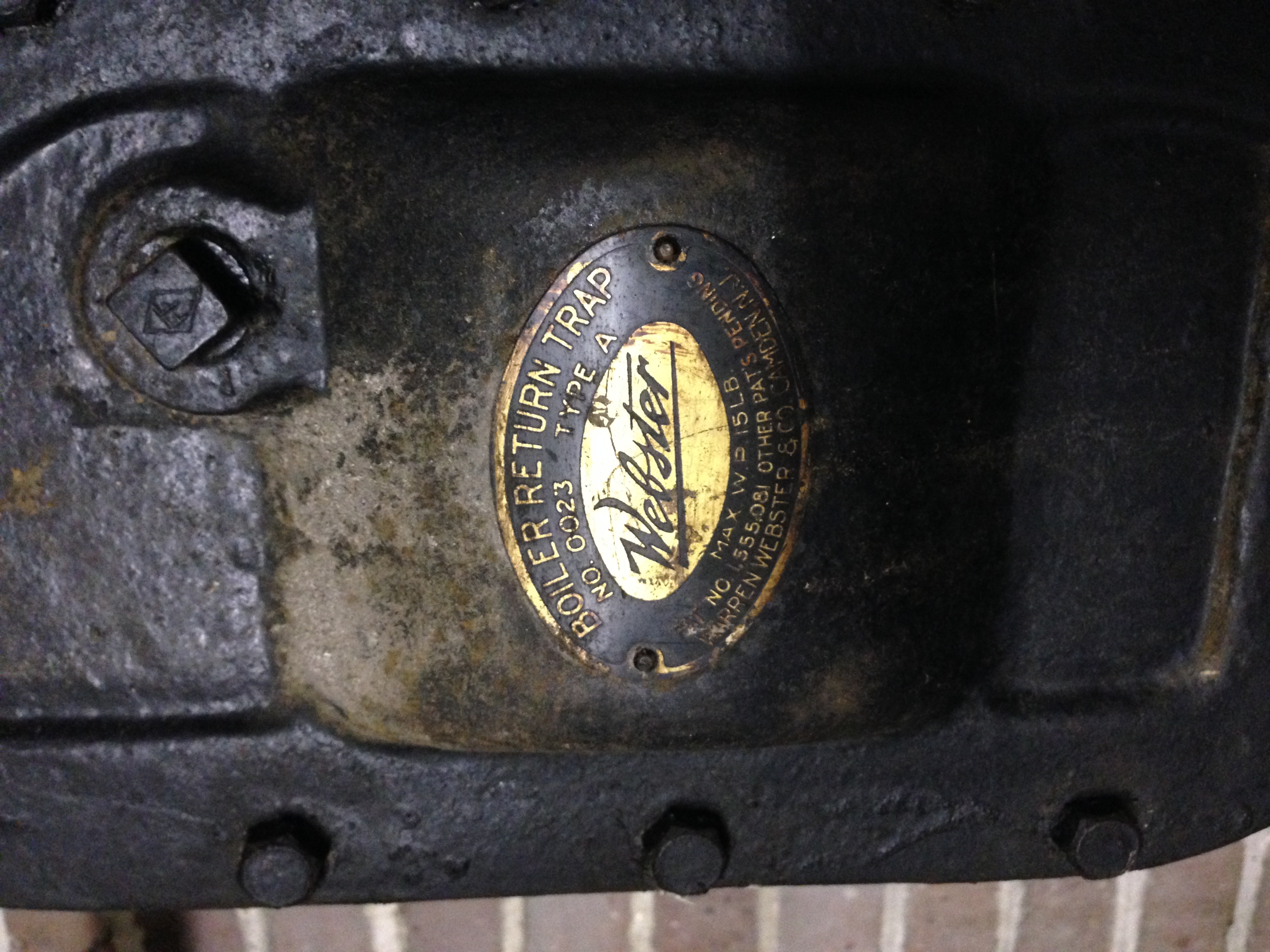 Webster - Two pipe vapor with return trap: New Boiler — Heating Help ...