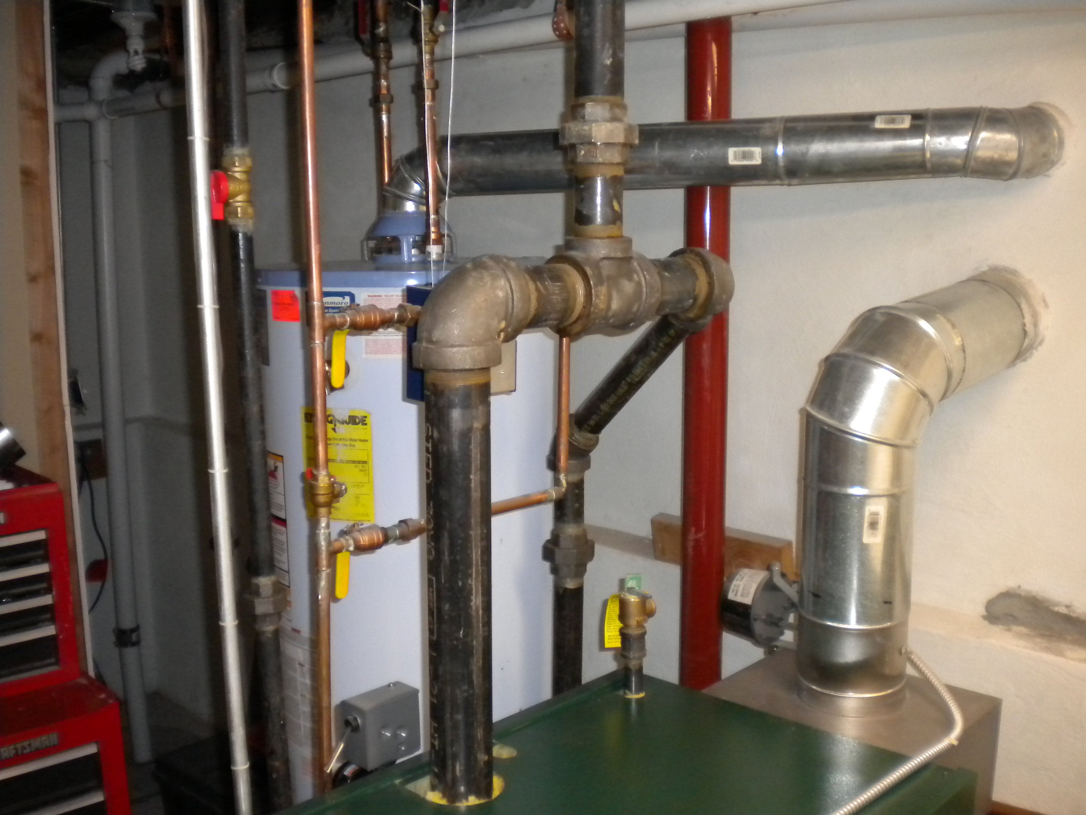Steam water line and piping — Heating Help: The Wall