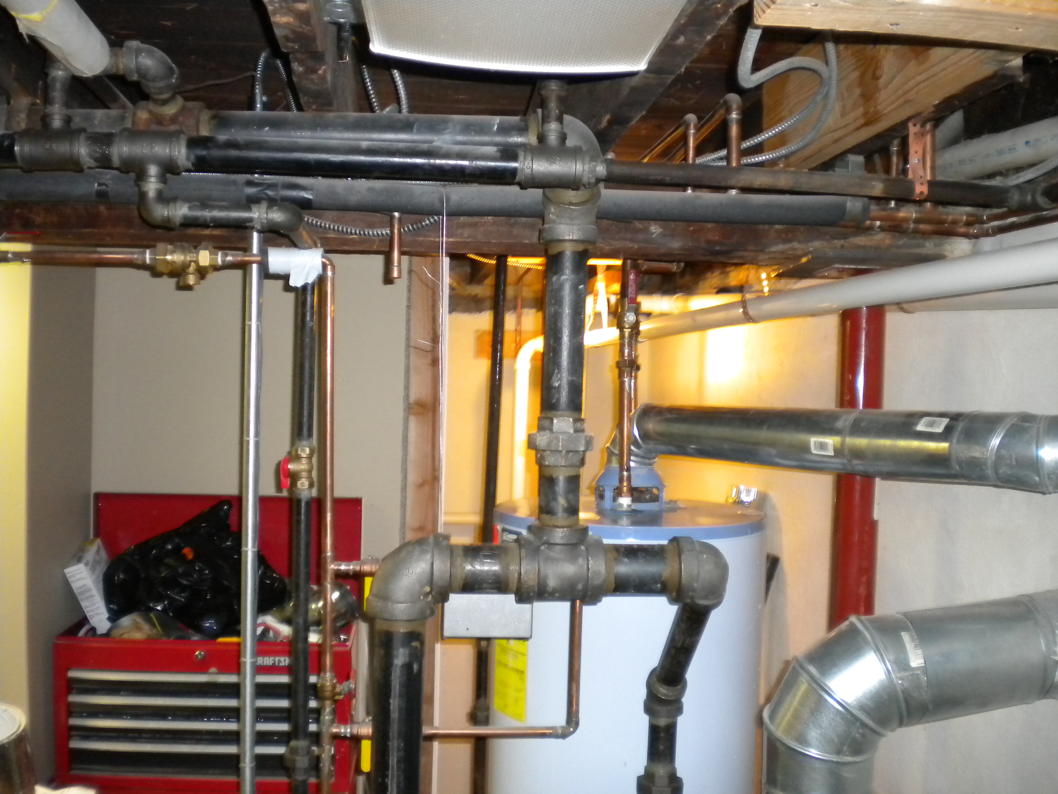 Steam water line and piping — Heating Help: The Wall