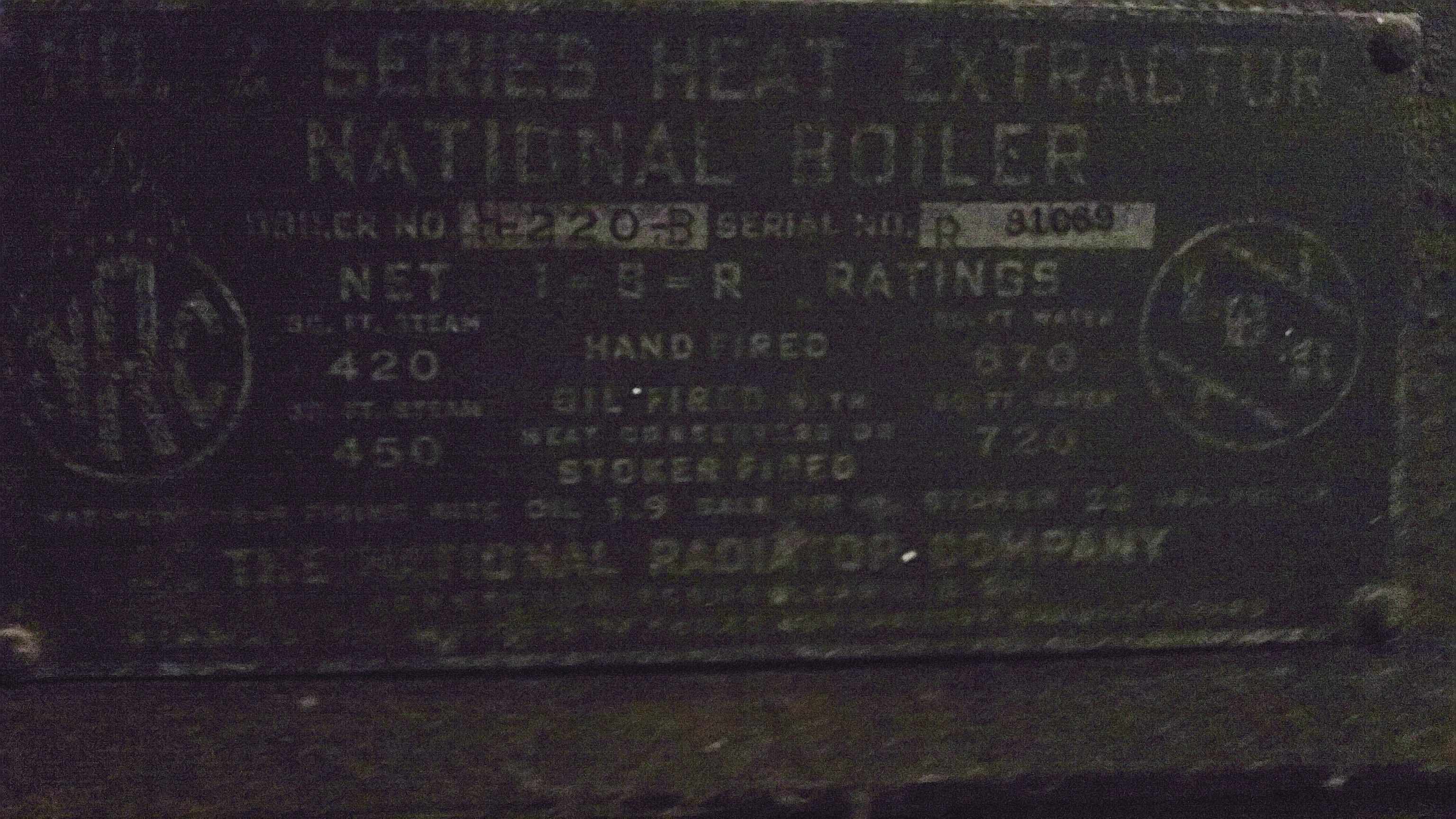 old National boiler — Heating Help: The Wall
