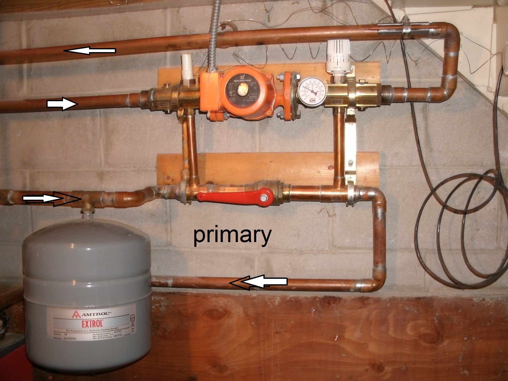 ques about Pri sec radiant piping — Heating Help: The Wall