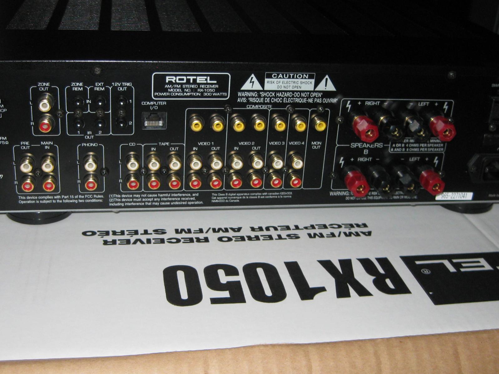 Rotel RX-1050 Stereo Receiver — Polk Audio Forum