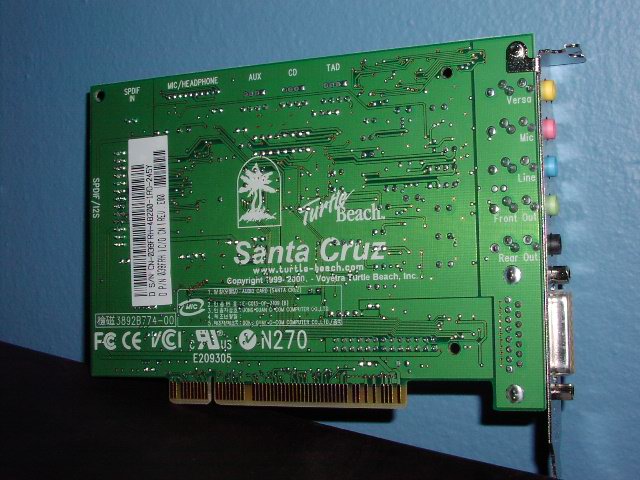 FOR SALE! Turtle Beach Santa Cruz sound card — Polk Audio Forum
