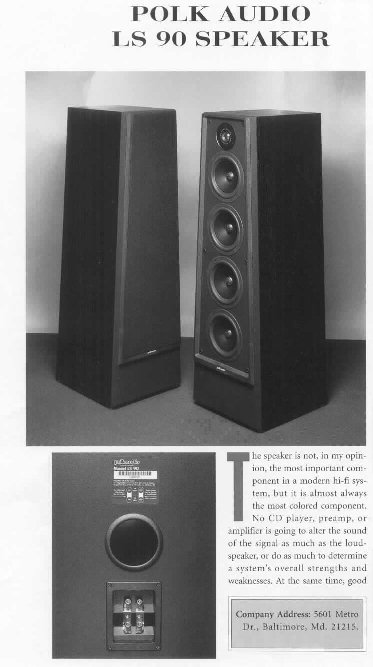 Polk LS90 — Polk Audio Forum