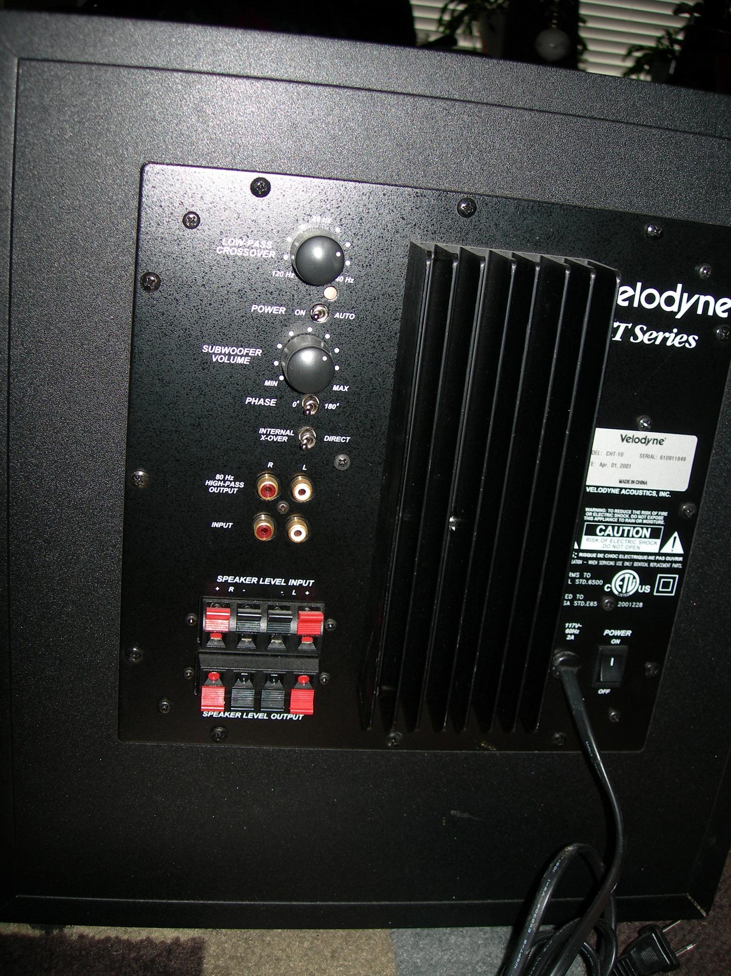 CL buy - RT600, CS2 and Velodyne sub — Polk Audio Forum